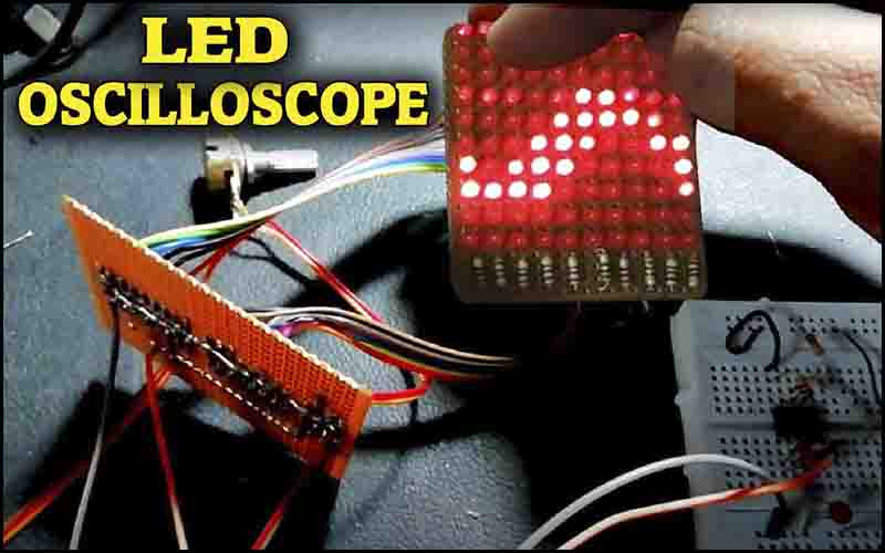 Simple LED Oscilloscope Circuit Sharing - DRex Electronics